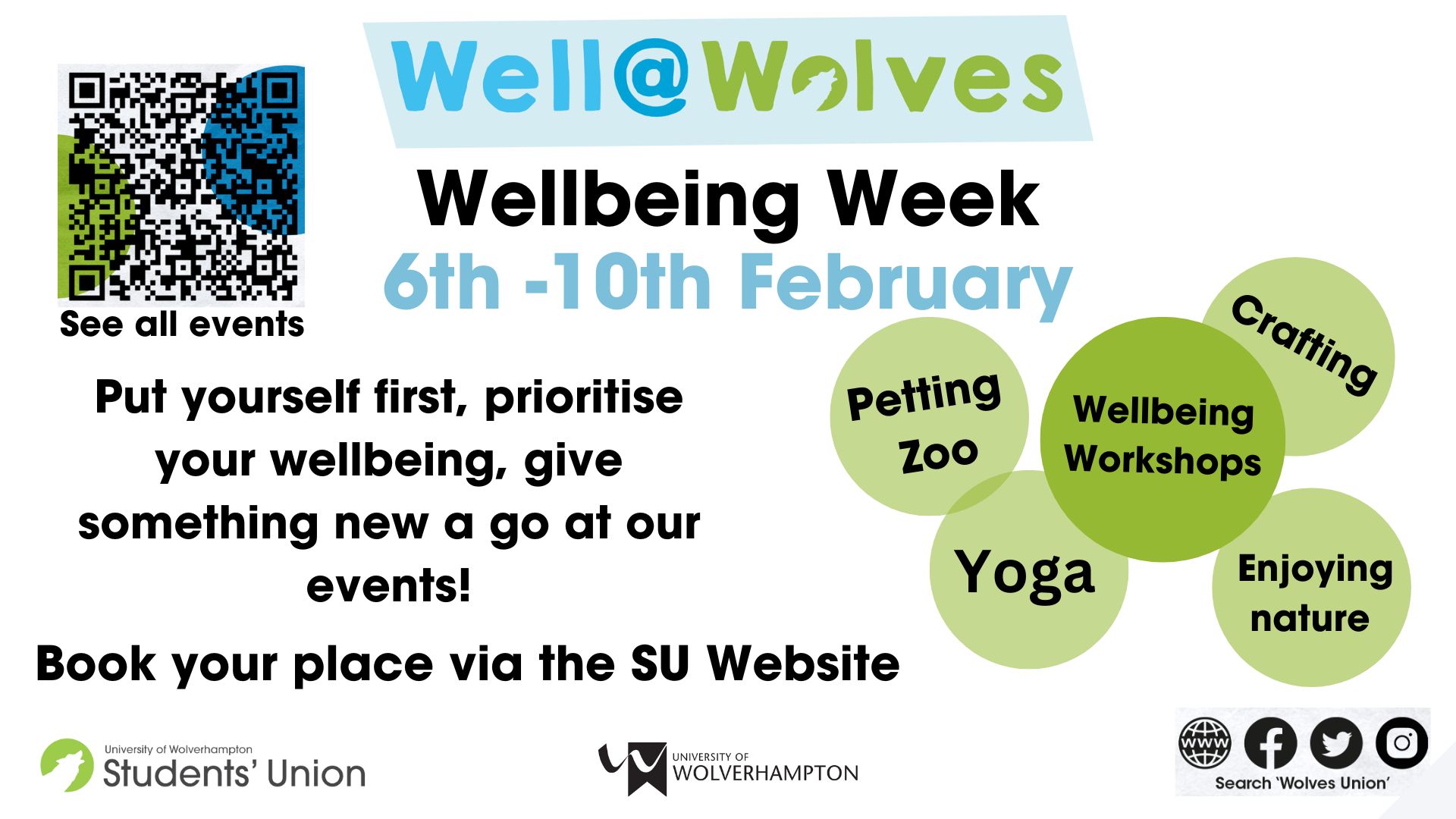 February 2023 | Well at Wolves Wellbeing Week - University of Wolverhampton